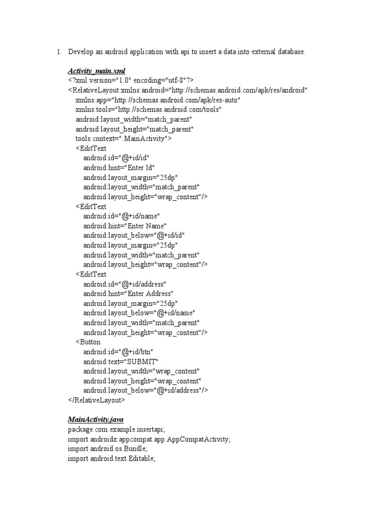 Mobileprogramming Pdf Java Programming Language Android Operating System