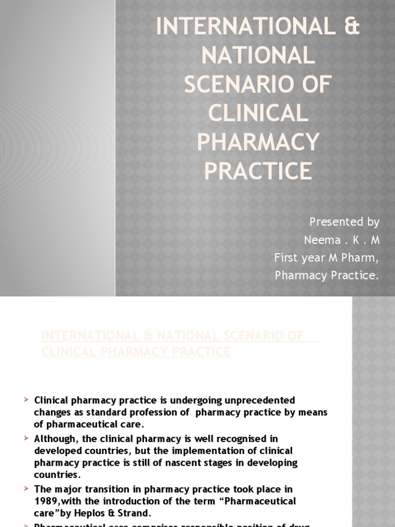 SLIDE PRESENTATION (National &international Scenario) - Neema K M | PDF ...