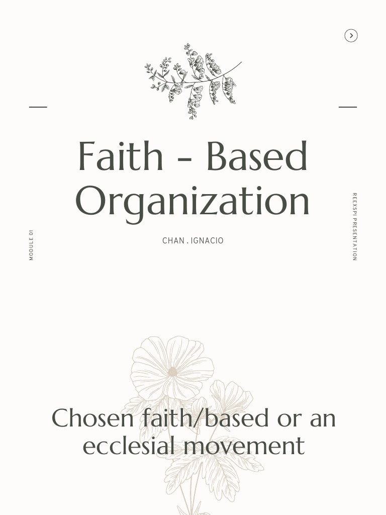 Faith - Based Organization REEXSPI | PDF | Catholic Church | Christian ...