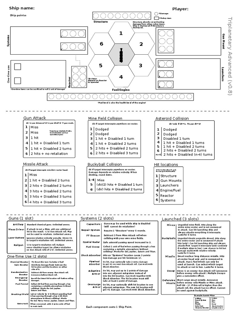 Triplanetary Advanced Ship Systems Guide | PDF | Missile | Ammunition