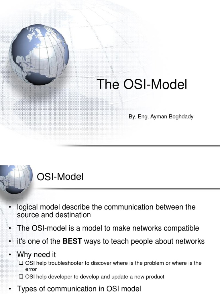 2 - The OSI-Model | PDF | Osi Model | Transmission Control Protocol