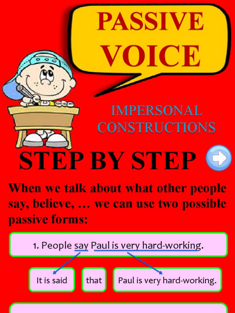 Passive Voice It Is Saidhe Is Said To Be Grammar Guides | PDF | Verb ...