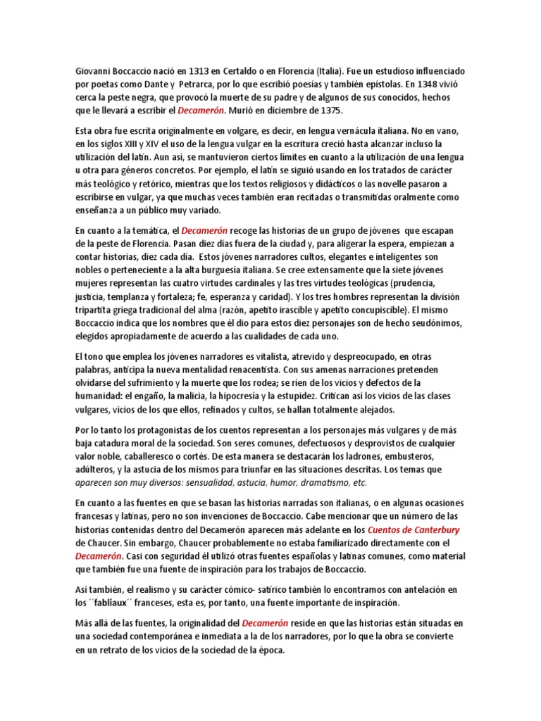 Decamerón 2 | PDF | El decameron