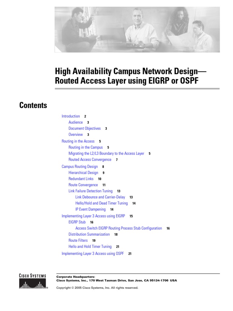 High Availability Campus Network Design - Routed Access Layer Using ...