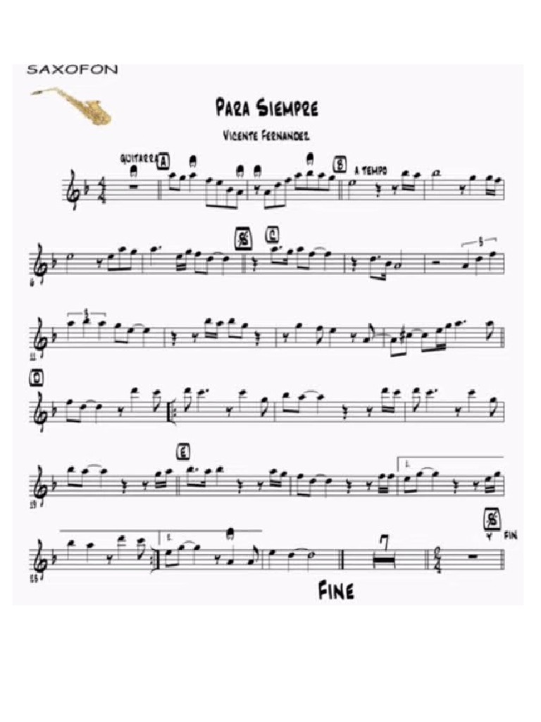 Partitura para Siempre | PDF