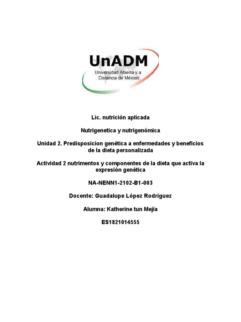 Nnyn - U2 - A2 - Katm | PDF | Colesterol | Metabolismo