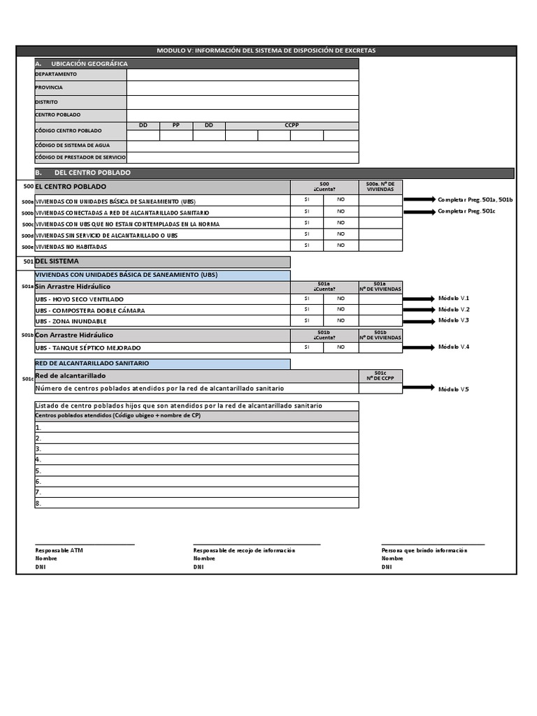Ficha Módulo V (Con Anexo Gráfico) - DATASS | PDF | Alcantarillado | Tratamiento de aguas