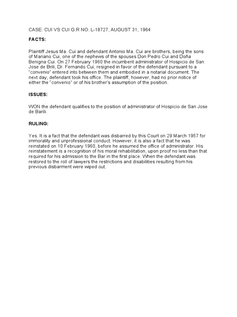 Cui VS Cui | PDF | Law