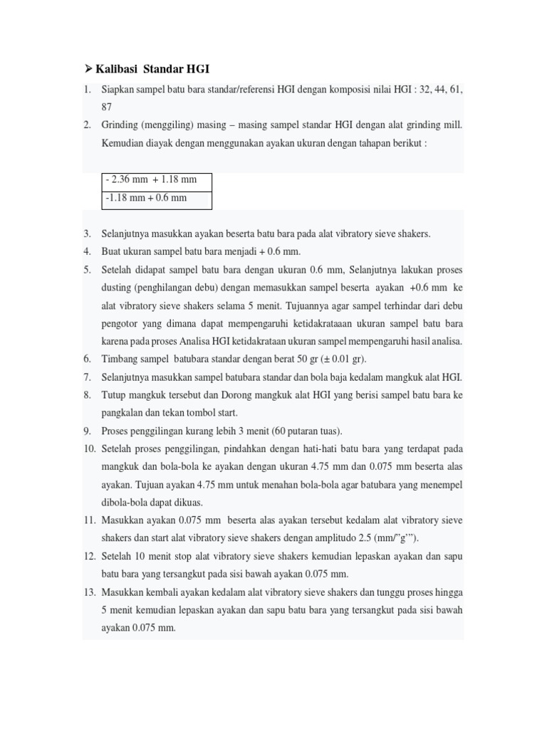 Prosedur HGI | PDF