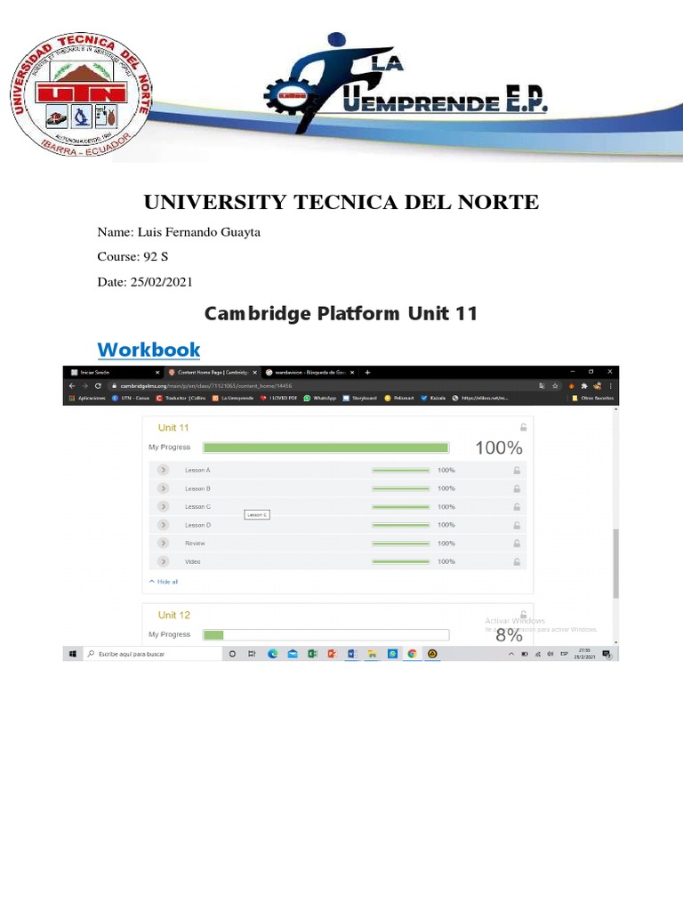 Cambridge Platform Unit 11 | PDF | Science & Mathematics | Computers