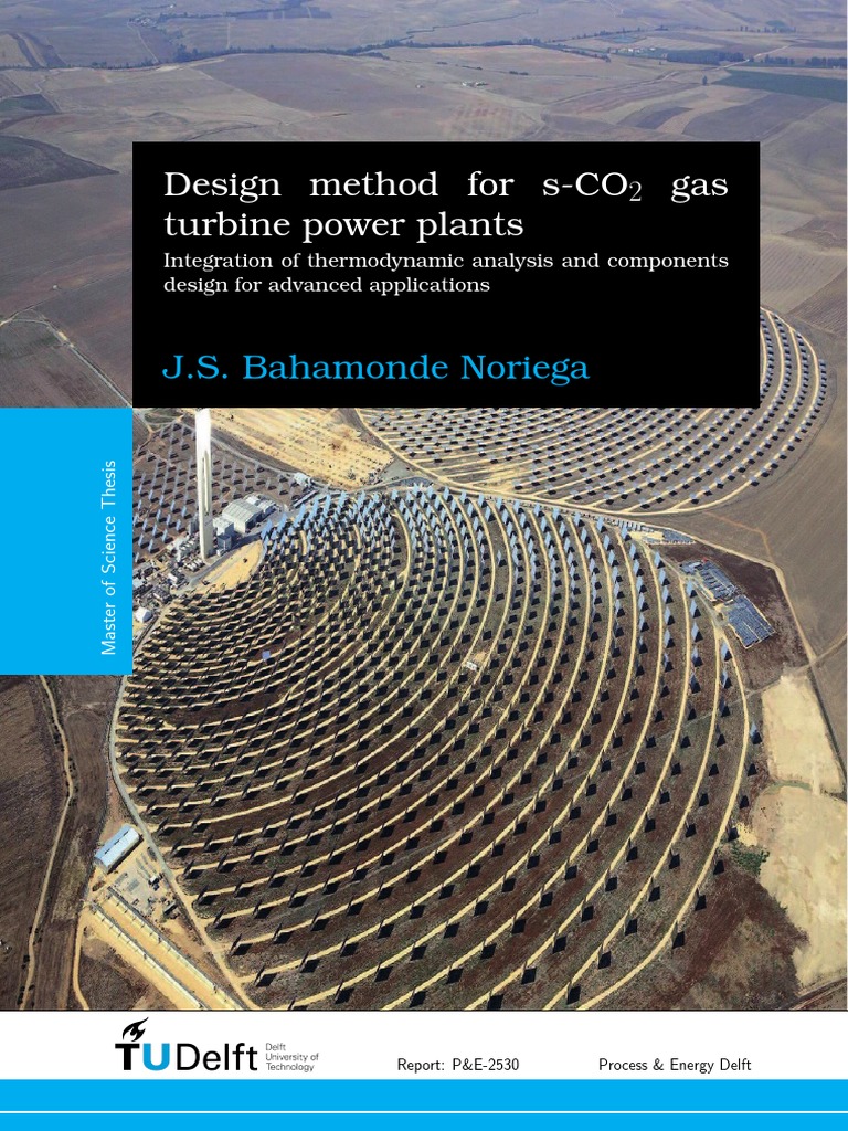 Design Method For s-CO2 Gas Turbine Power Plants Integration of ...