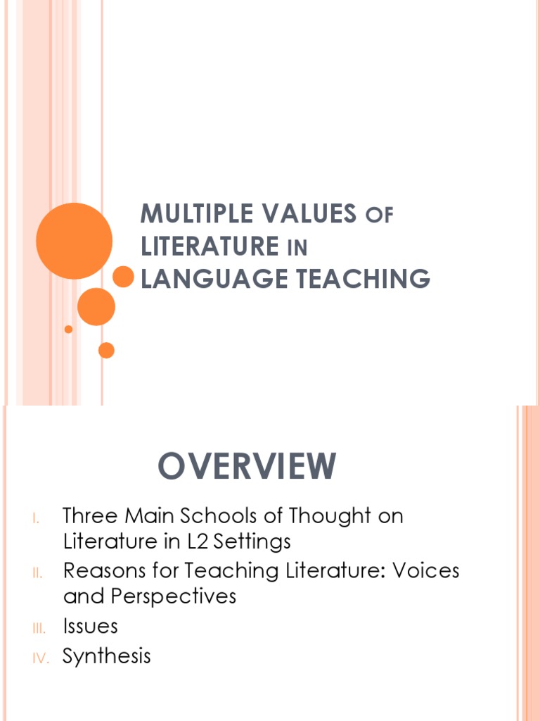 Multiple Values of Literature in | PDF | Second Language | Language ...