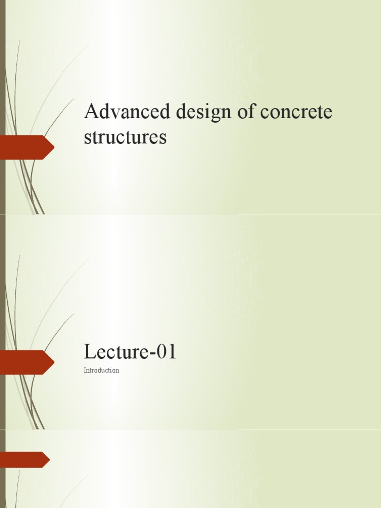 Advanced Concrete Structure Design Basics | PDF | Concrete | Strength ...