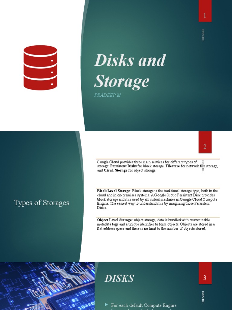 Disks and Cloud Storage | PDF | Cloud Computing | Computer Data Storage