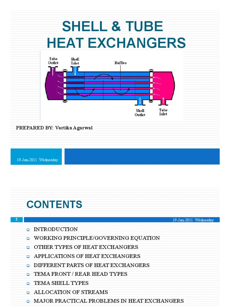 Shell and Tube Heat Exchanger Overview | PDF | Heat Exchanger | Heat ...