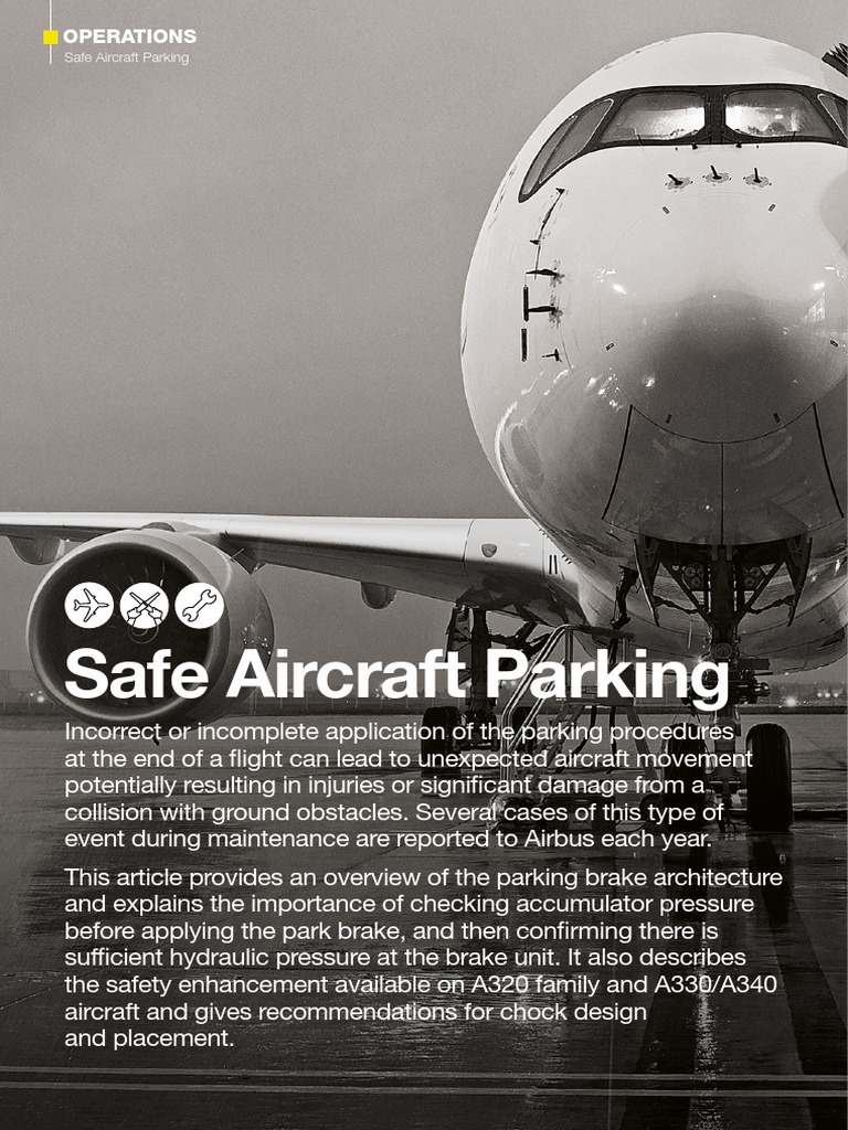 1-20 Safe Aircraft Parking | PDF | Brake | Aircraft