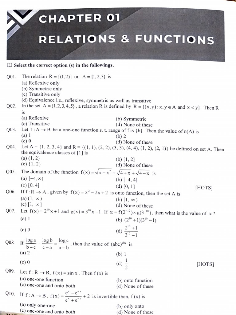 Relation & Functions (1-36) | Descargar gratis PDF | Function (Mathematics) | Mathematical Relations