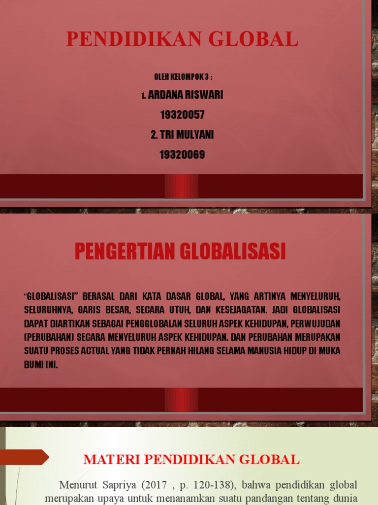 Pendidikan Global | PDF