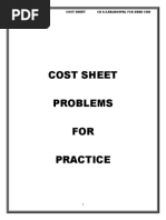 Practical Problems and Solution of Cost Sheet | PDF | Cost Of Goods ...
