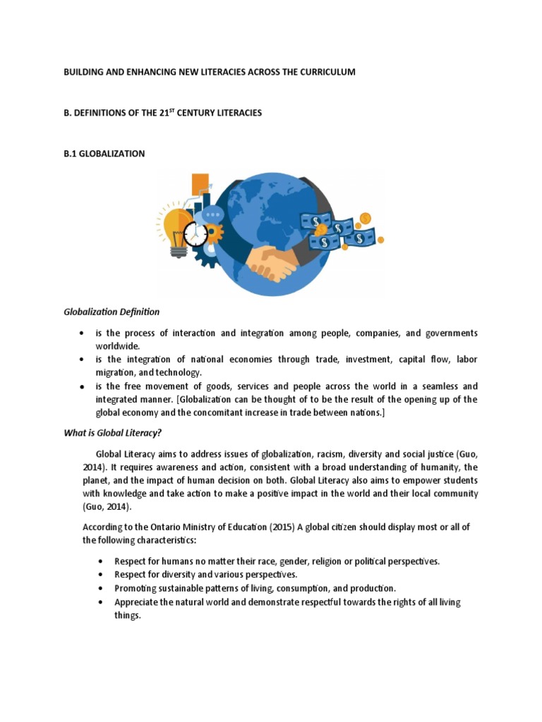 Globalization and Multi-Cultural Literacy and Social Literacy | PDF | Literacy | Multiculturalism