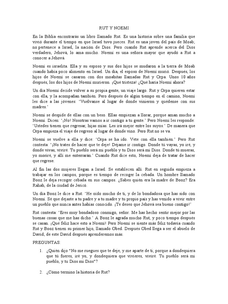 Rut y Noemi | PDF | Noemí (figura bíblica)