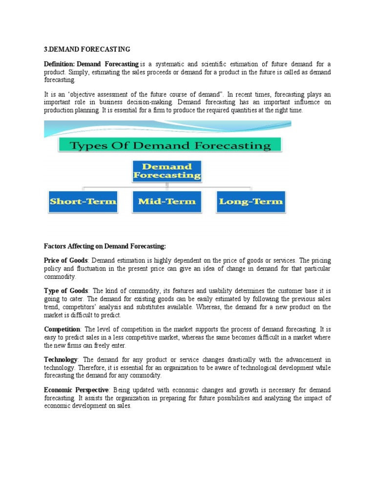 Unit 2 - Demand Forecasting Methods | Download Free PDF | Forecasting | Demand