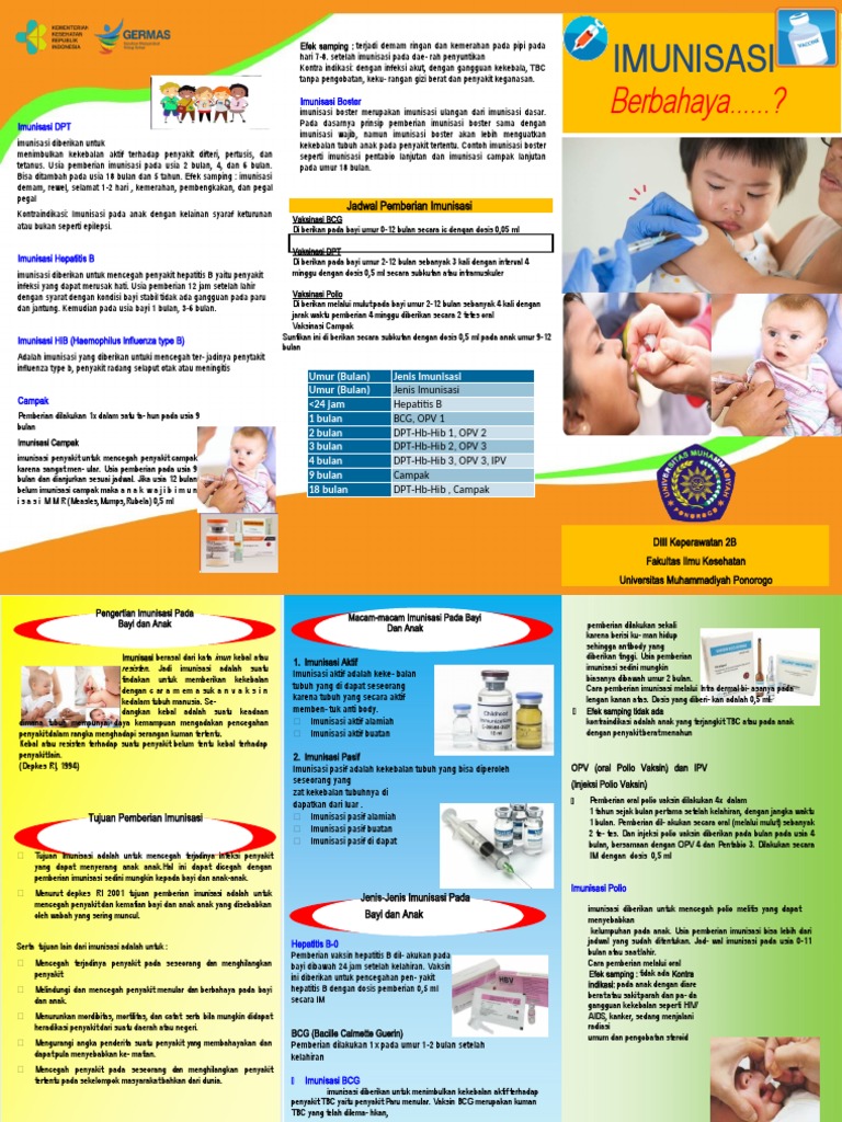 Leaflet Imunisasi Arifin Pdf