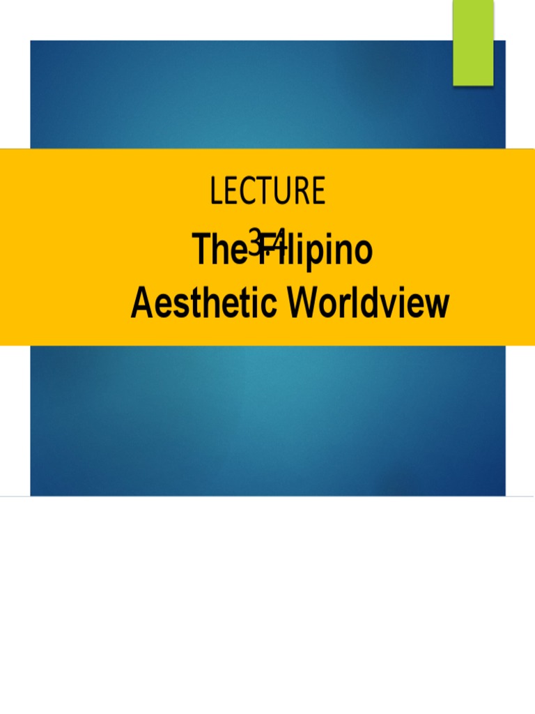 Understanding Filipino Aesthetic Concepts | PDF | Aesthetics | Olfaction