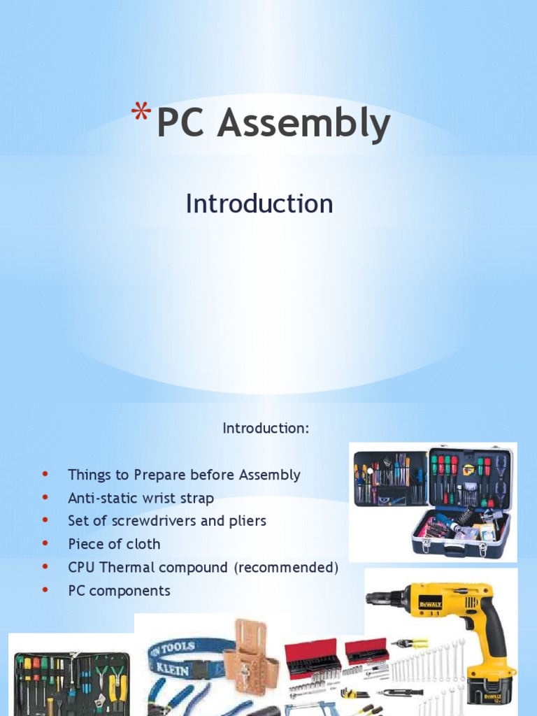 PC Assembly Guide in 11 Steps | PDF | Electrical Connector | Personal ...