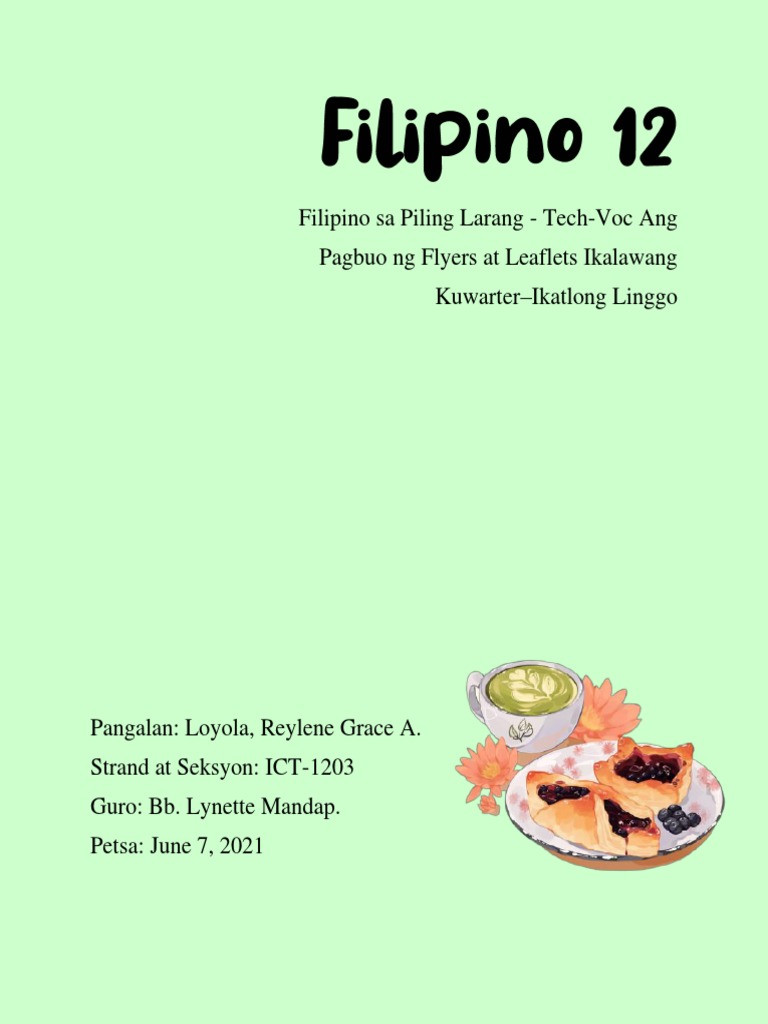 Filipino 12 Flyers at Leaflets | PDF