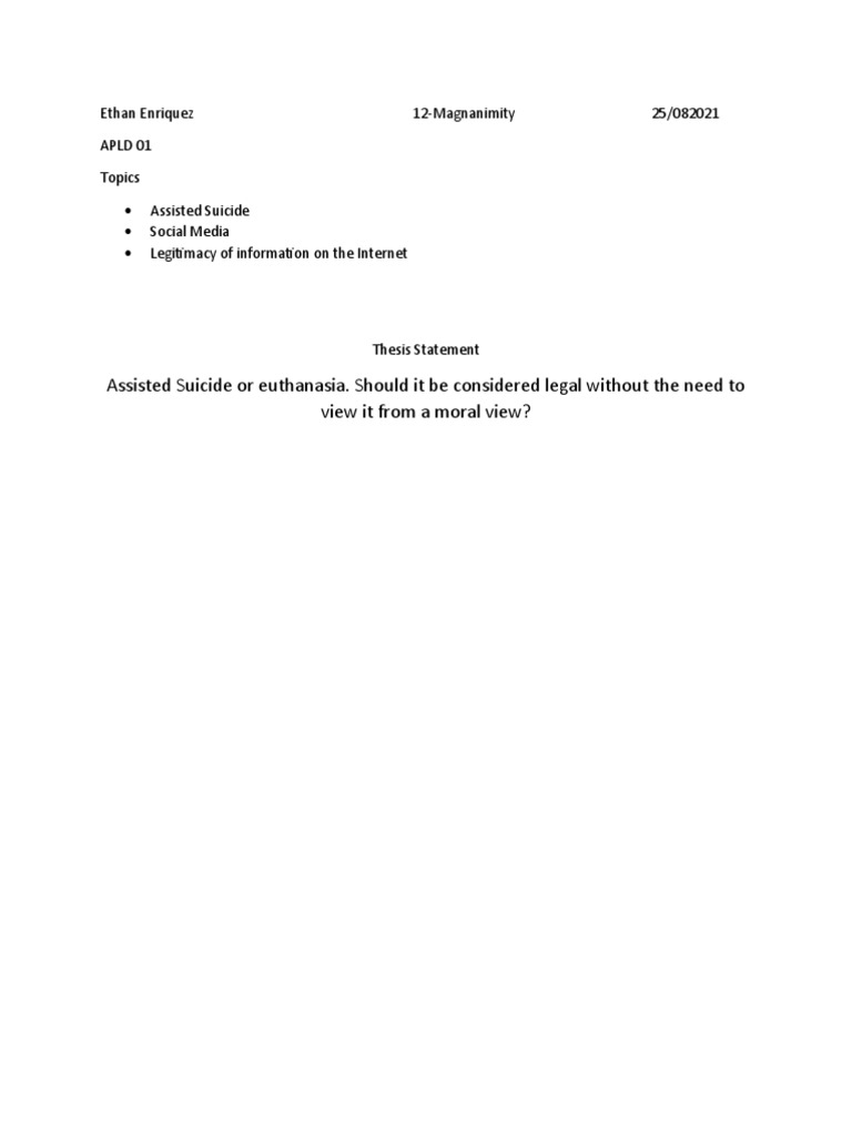 Ethan Enriquez APLD Assignment | PDF | Social Science