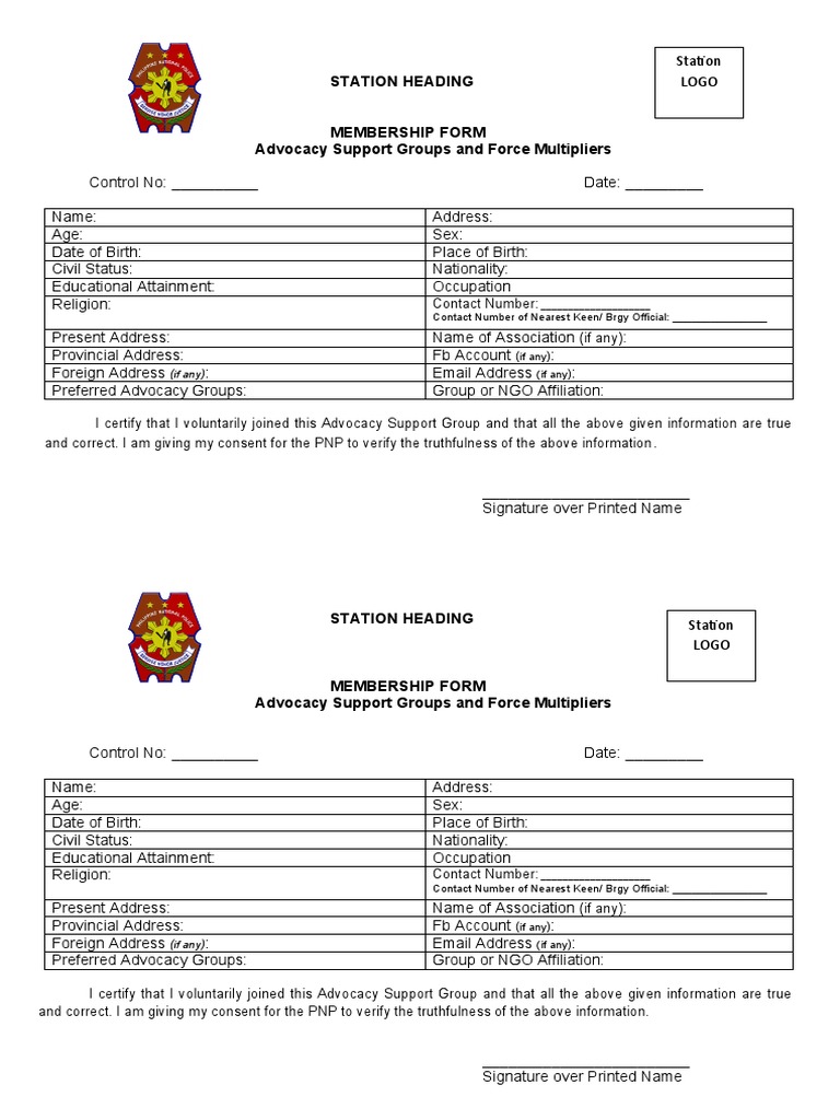 Registration Form 2 PCADU 2021 1 | PDF
