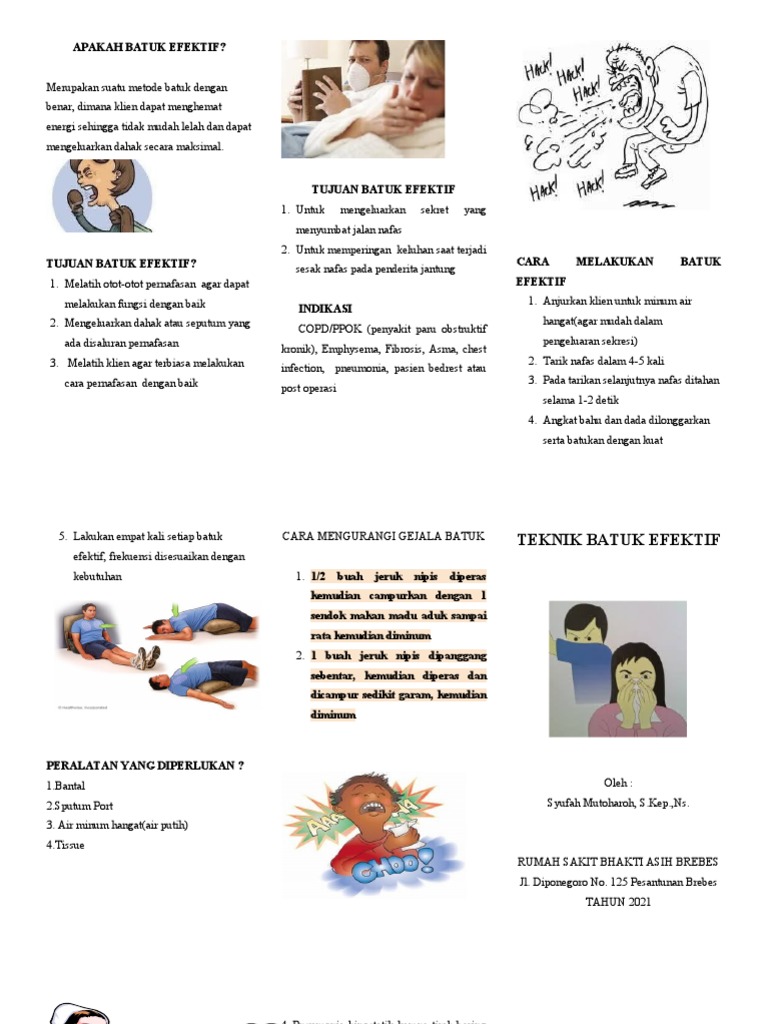Leaflet Batuk Efektif | PDF