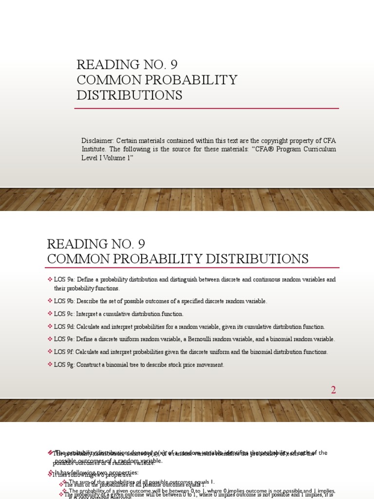 Common Probability Distributions | PDF | Probability Distribution ...