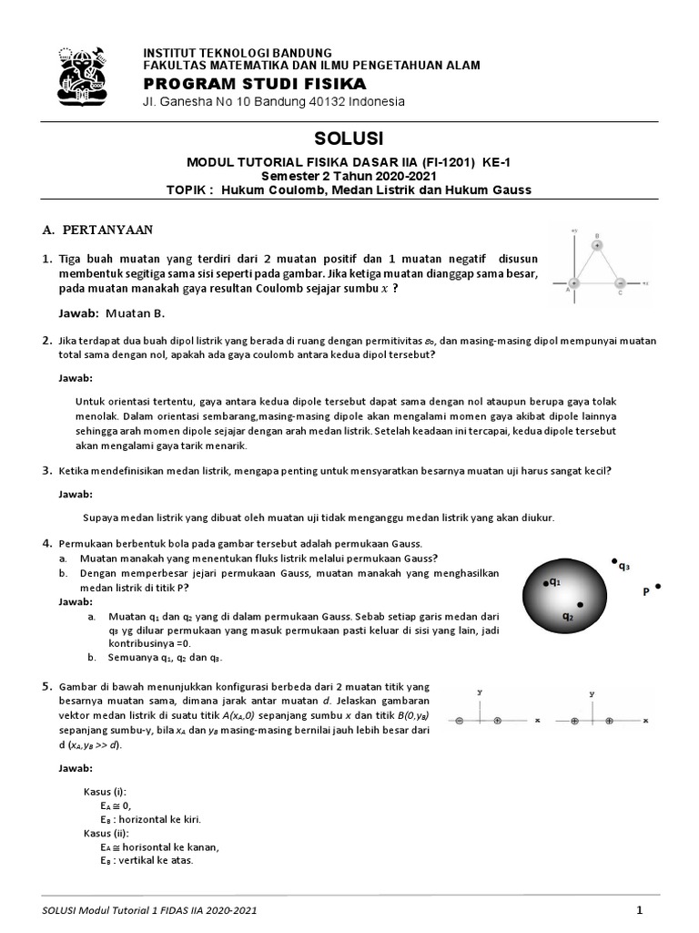 Solusi Modul Tutorial 1 FIDAS IIA 2020-2021 | PDF