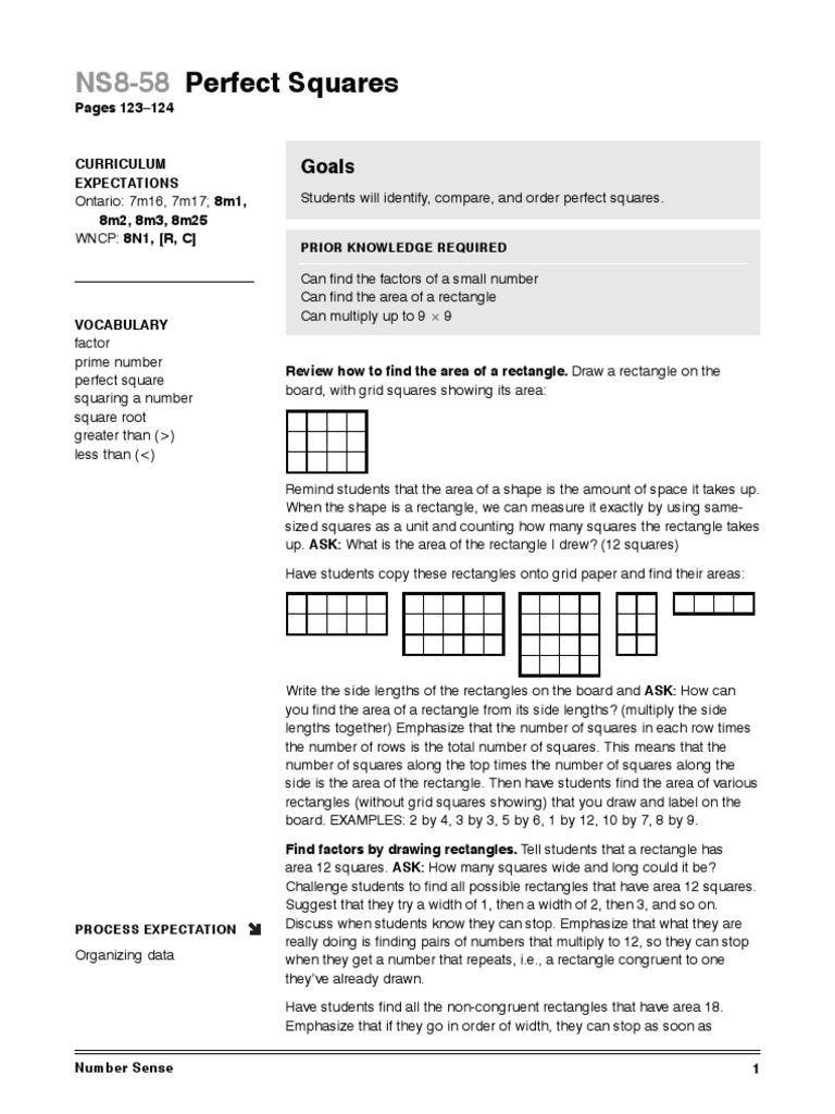 Math Concepts for Middle Schoolers | PDF | Area | Prime Number