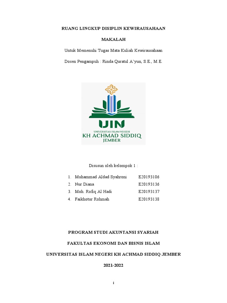 Makalah Kwu Kel 1 | PDF