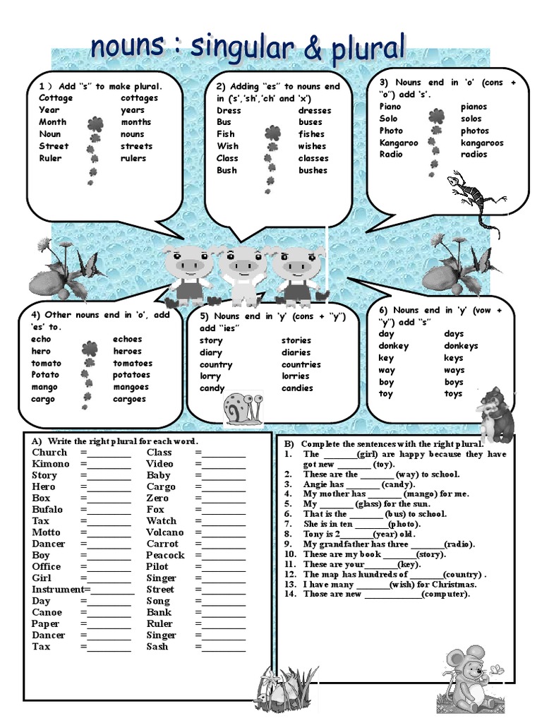 Plural Noun Formation Guide | PDF | Morphology | Linguistics