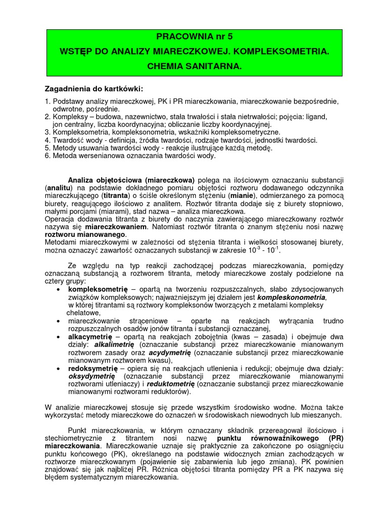 Chemia Skrypt cz3 | PDF