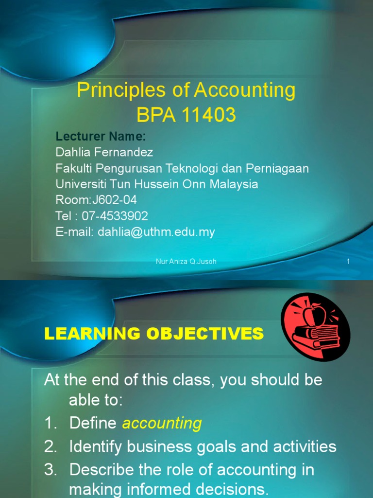Lesson 1 Introduction To Accounting | PDF | Equity (Finance) | Balance ...