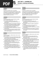 Focus 3 Unit 3 Test Worksheet 3 | PDF | English As A Second Or Foreign ...