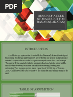 Design of An Ice Plant and Cold Storage Plant | PDF | Refrigeration | Ice