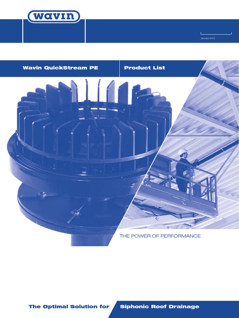 Wavin Quickstream Pe Product List: The Optimal Solution For | PDF | Roof | Economic Sectors