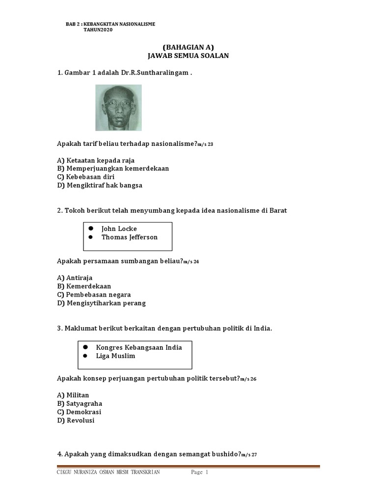 B2T4 Soalan Dan Jawapan | PDF