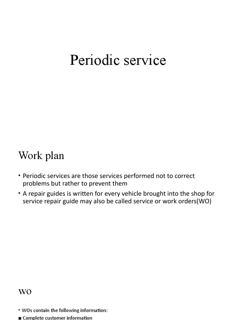 Periodic Service | PDF | Brake | Friction