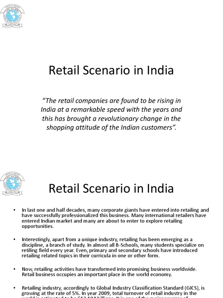 Retail Scenario in India | PDF | Retail | Employment