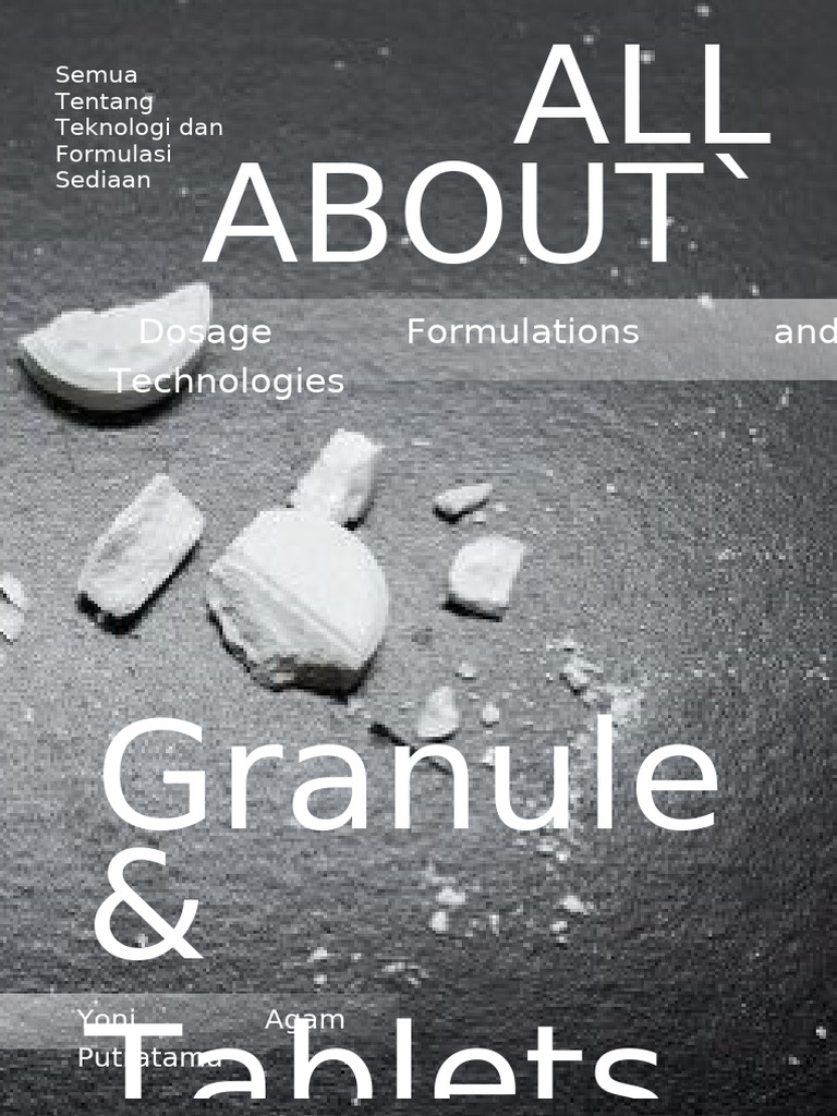 SEDIAAN GRANUL DAN TABLET | PDF