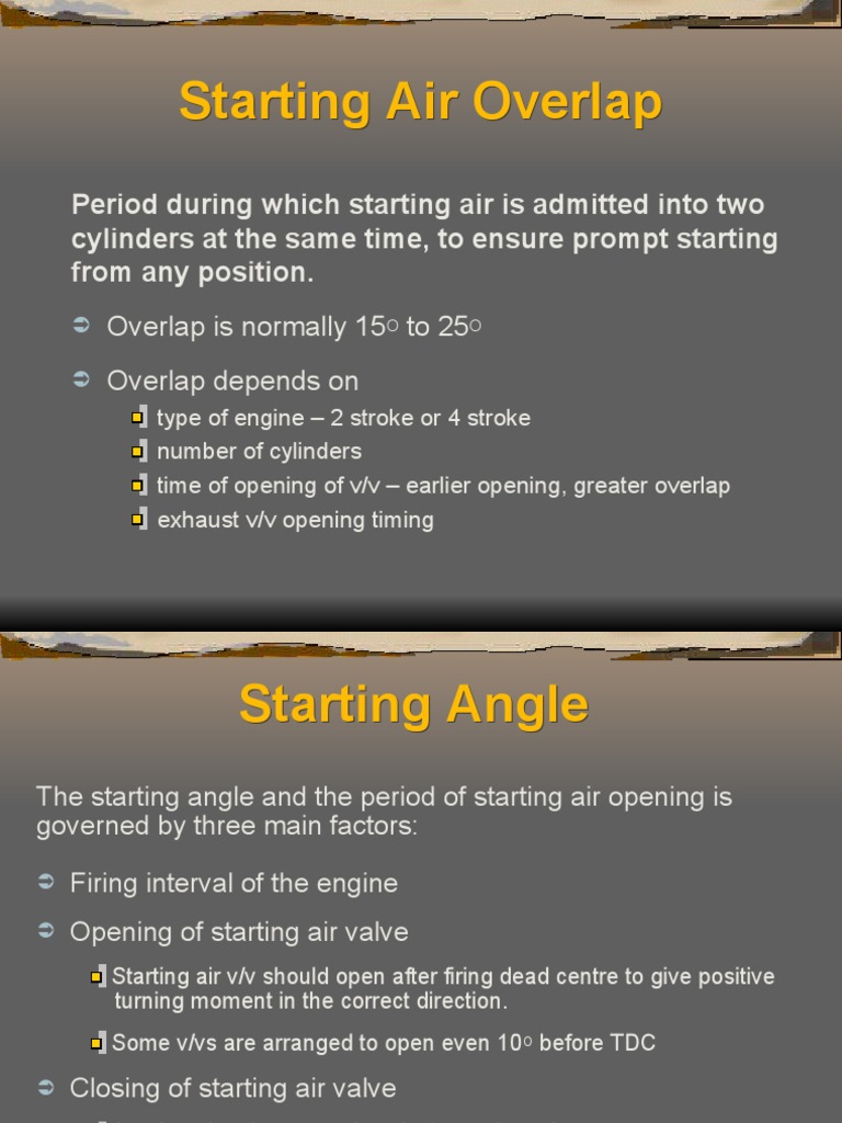 Air Starting System Slide Set 2 | PDF