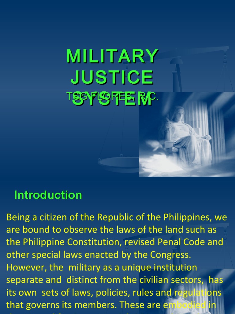 Military Justice System | PDF | Court Martial | Military Justice