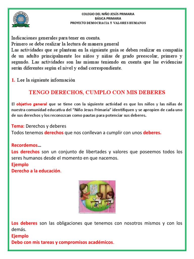 Tengo Derechos, Cumplo Con Mis Deberes | PDF